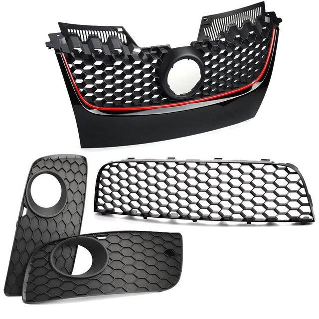FRONT BUMPER LOWER Center Grille Fog Lights Grill Intake For VW Golf Jetta MK5 EUR 127,73 ...