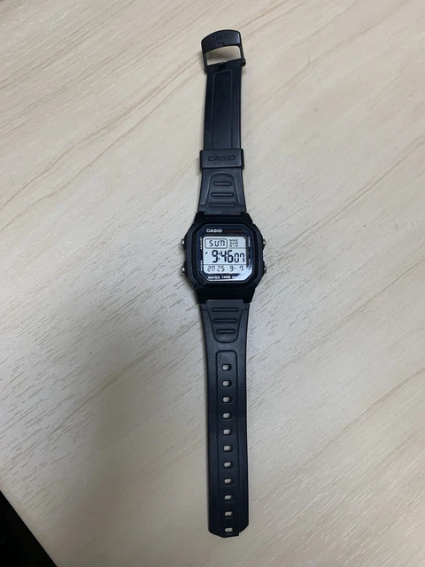 CASIO ILLUMINATOR DIGITAL Watch Men Water Resistant Black 3240 Read £10 ...