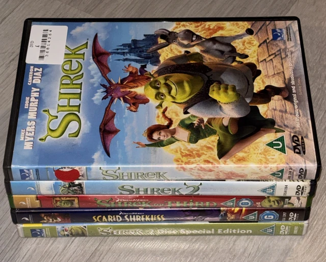 SHREK DVD BUNDLE five Shrek DVDs including 3-D £8.00 - PicClick UK