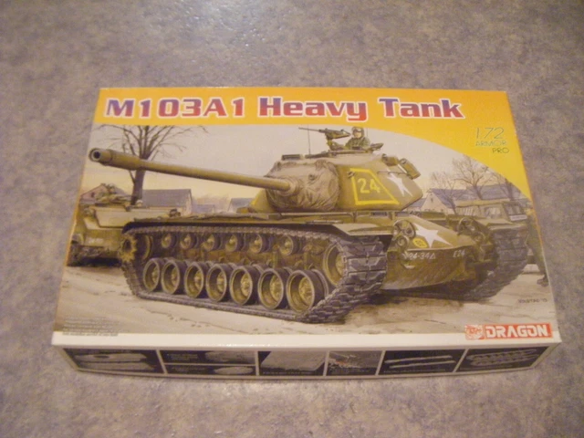 RARE MAQUETTE CHAR LOURS US m 103a1 dragon REF 7519 ECH 1/72 EUR 20,00 ...