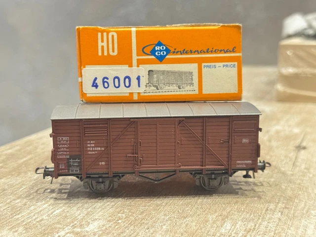 ROCO 46001 WAGON Marchandises Fermé DB Échelle H0 EUR 31,00 - PicClick FR