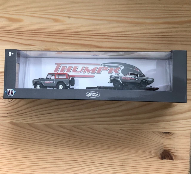 M2 MACHINES 2023 THUMPR CAMS 1966 Ford Bronco & 1966 Ford Mustang ...