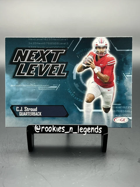 CJ STROUD 2023 SAGE Next Level 🔥ROOKIE🔥 RC #81 Houston Texans EUR 14,38 - PicClick DE