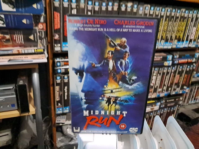 MIDNIGHT RUN CIC- BIG BOX -EX RENTAL- VHS- 2 Sided Sleeve- ROBERT DE ...