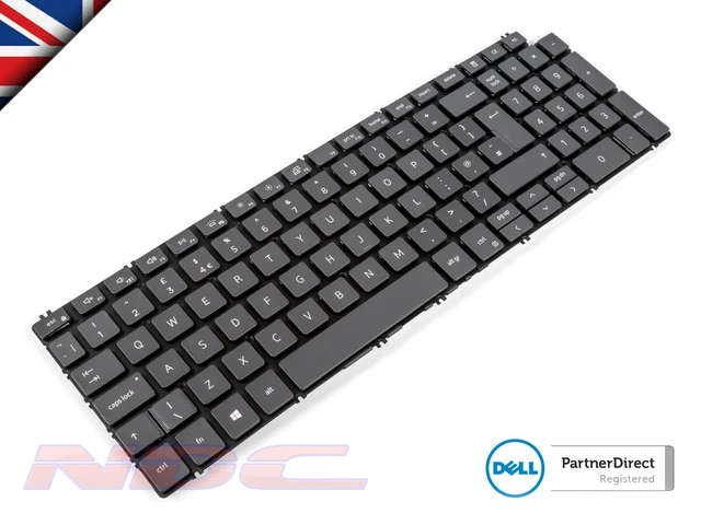 NEW DELL INSPIRON/LATITUDE/VOSTRO UK ENGLISH Backlit Laptop Keyboard ...