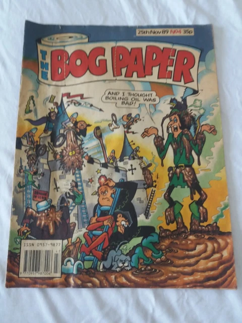 THE BOG PAPER comic - Issue 4 released 25 Nov 1989 *RARE* £10.00 ...