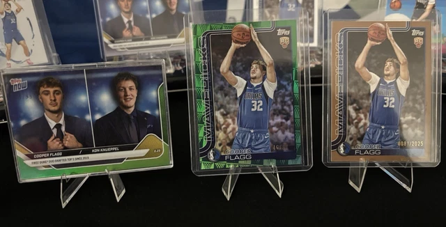 TOPPS 2025-2026 NBA Cooper Flagg RC #'d Cards Lot (Rare) (3 #'d Cards ...