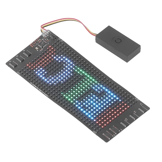 SCROLLING LED SIGN Programmable Flexible Color Display Screen USB 5V ...