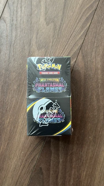 POKEMON MEGA EVOLUTION Phantasmal Flames Sealed Half Booster Box 18 ...