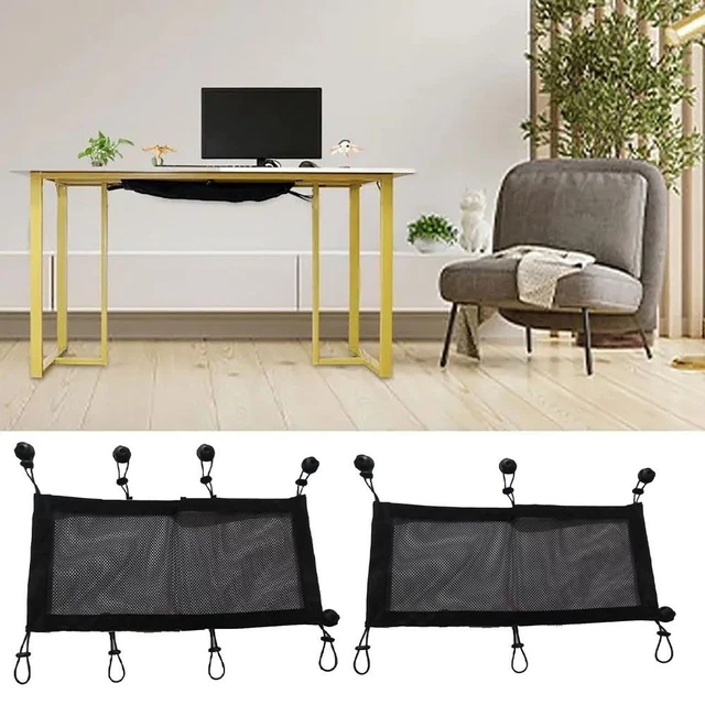 ADJUSTABLE WIRE MANAGEMENT Net Privacy Cord Organizer Under Desk Mesh ...