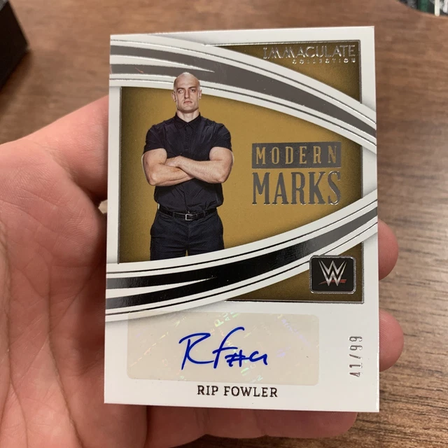 AUTOGRAPHE AUTOMATIQUE WWE Immaculate Modern Marks Rip Fowler #41/99 ...