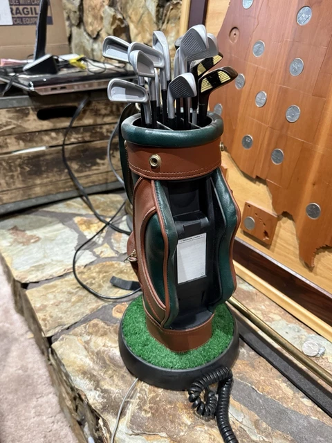 GOLF BAG SHAPED Novelty Telephone with Golf Club Design Collectible £26 ...