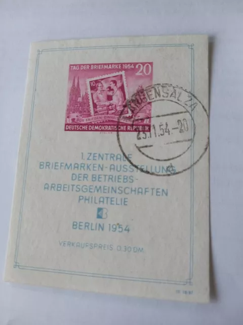 DDR JAHRGANG 1954 Block 10 gest. WZXI EUR 43,00 - PicClick DE