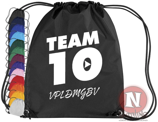 TEAM TEN TASCHE Logan Paul Jake Paul Lustig Youtuber Kordelzug ...