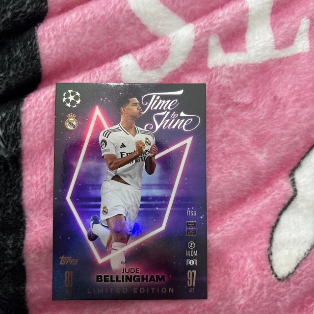 LIMITED EDITION JUDE Bellingham Match Attax 2024/2025 Time to Shine 24/ ...