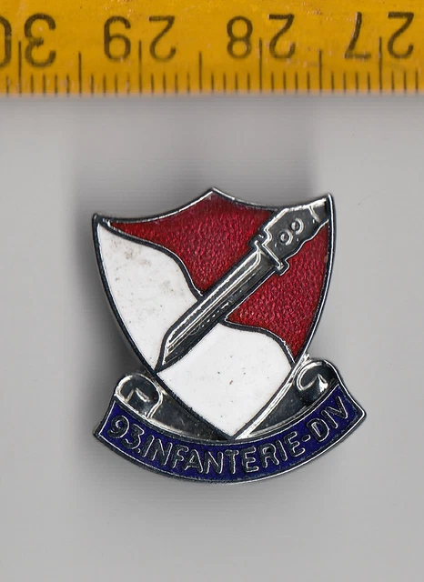 VINTAGE EMAILLE 93. Infanteriedivision Wehrmacht Pin Abzeichen EUR 4,79 ...