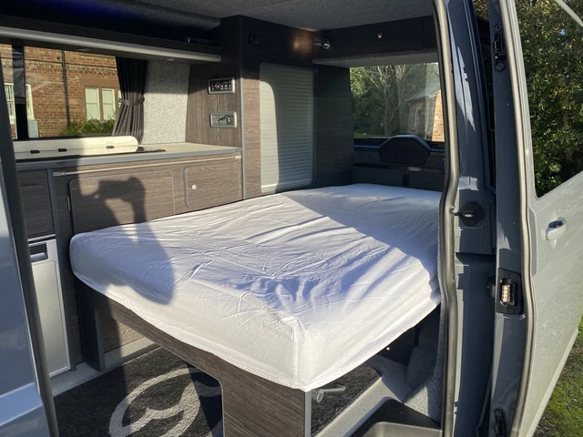 VW CAMPERVAN T5 T6 T6.1 rock roll BED SHEET, custom designed 100% ...