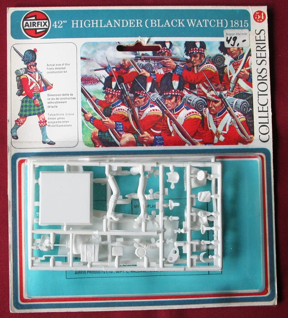 AIRFIX SOLDAT À monter 42nd Highlander (Black Watch) 1815 Ref 1552-9 ...