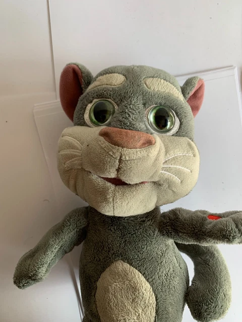 TALKING TOM CAT Repeats Voice Sounds Soft Toy Plush 10" Dragon-i [UB2 ...
