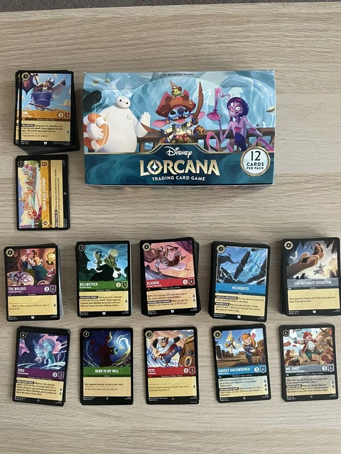 DISNEY LORCANA TROVE Box & 350+ Azurite Sea Bulk Card Lot Including ...