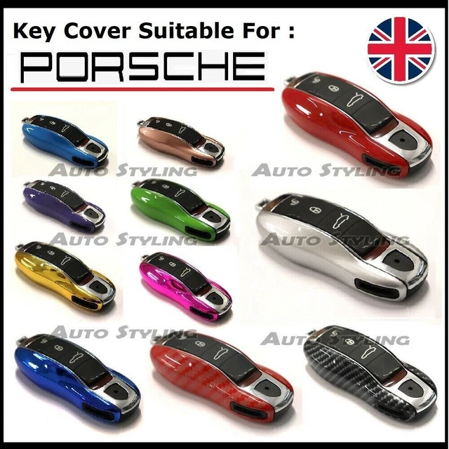KEY FOB COVER For Porsche Cayenne Panamera Boxster Cayman 911 Carrera ...