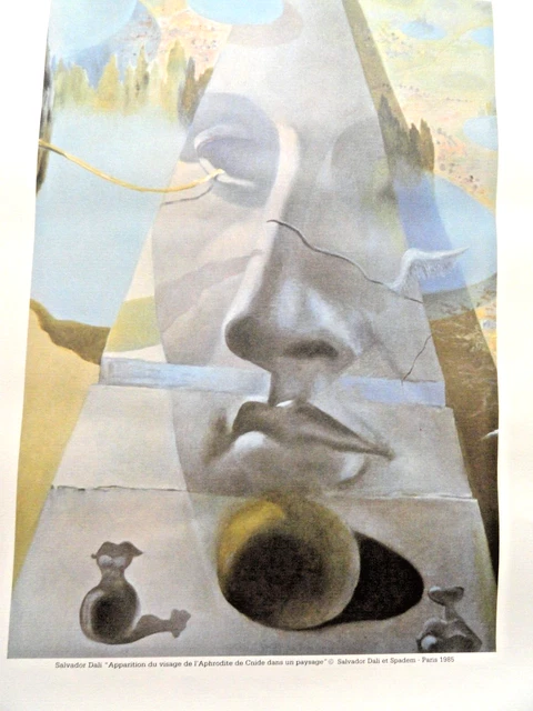 SALVADOR DALI APPARITION Du Visage D'aphrodite De Cnide Lithographie EUR 45,00 - PicClick FR