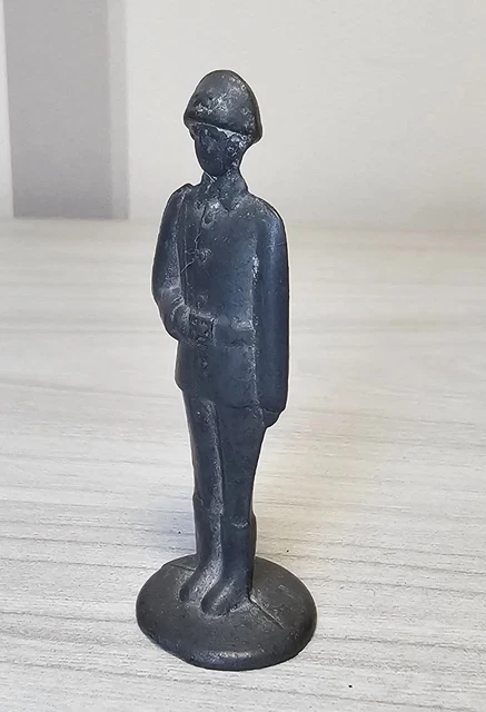 VINTAGE TIN TOY Soldier of USSR Army WW2 Metal Figures 1970's Soviet ...