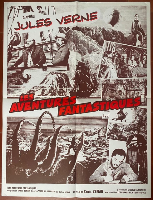 MANIFESTO LE AVVENTURE Fantastiche Karel Zeman Jules Verne 60x80cm EUR ...