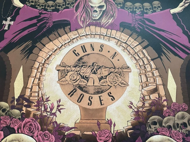 GUNS N ROSES Poster Paris 2026 Lithograph -limited edition £162.77 ...
