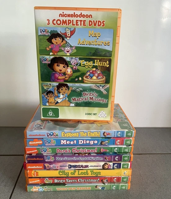 9x Dvds 11 Disc Dora The Explorer Go Diego Go Bulk Bundle Tv Shows