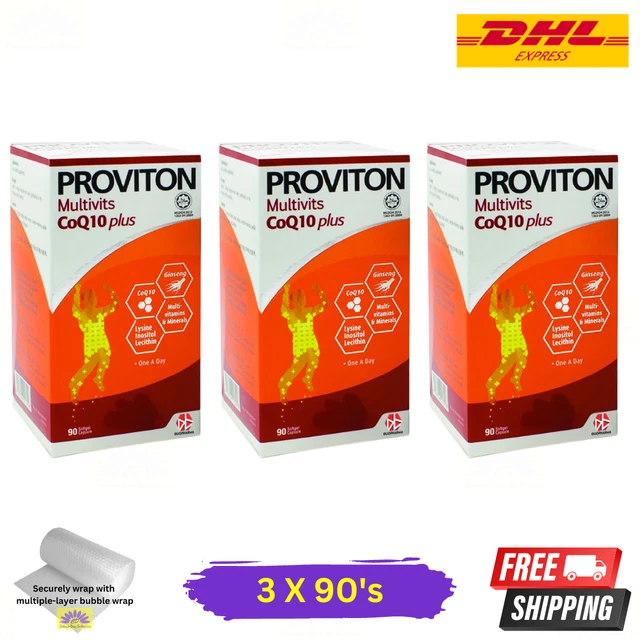 3 X PROVITON Multivits CoQ10 Plus Multivitamins 90's Softgel Capsules £ ...