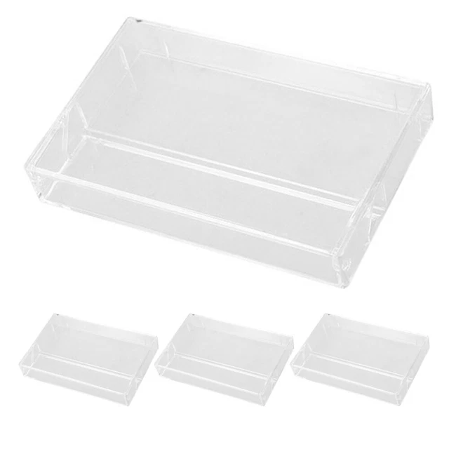 4 PCS BAND-AUFBEWAHRUNGSBOX Bandhalter-Organizer Kassettenkartenhalter ...