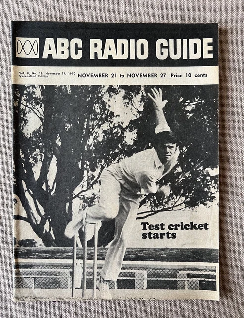 VINTAGE RADIO - rare collectable ABC Radio Guide Vol 8 No 19 17 Nov ...