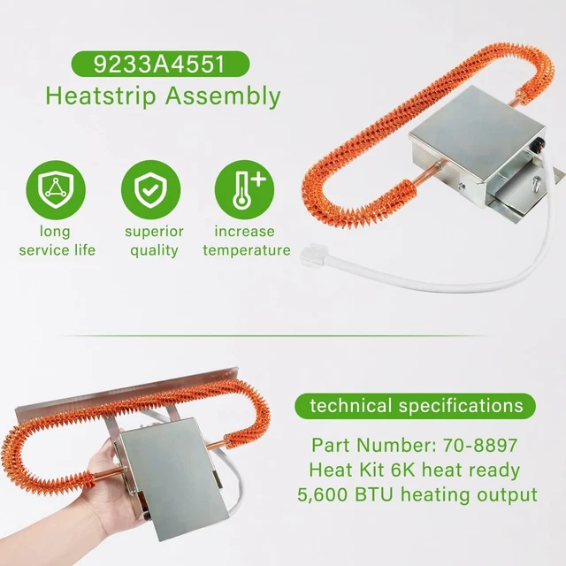 9233A4551 AC ELECTRIC Heating Element Heat Strip Assembly for Coleman ...