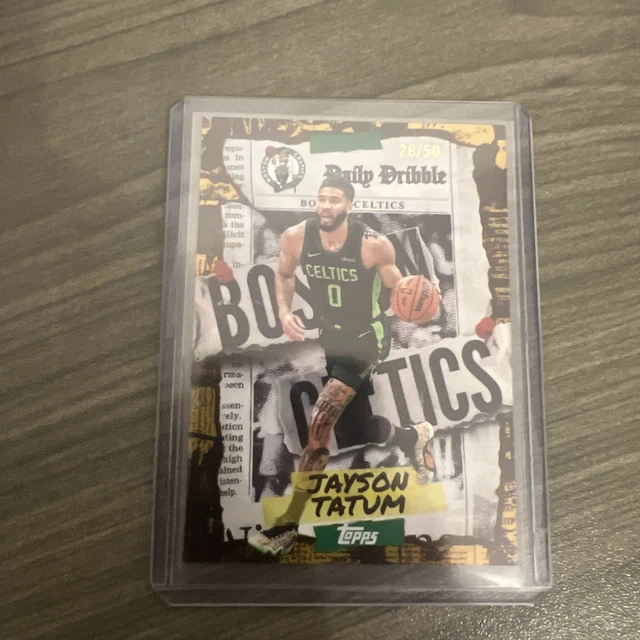 TOPPS NBA FLAGSHIP 2025/26 Jason Tatum daily dribble gold numbered 50 £ ...
