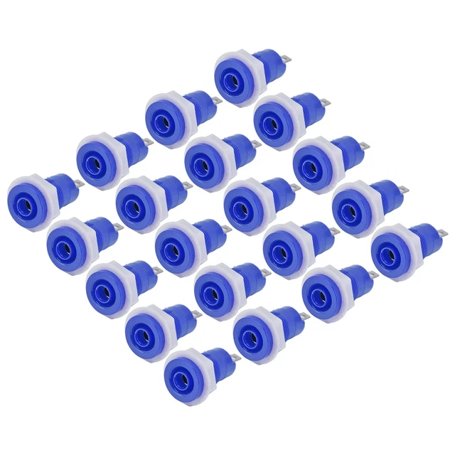 20X BANANA SOCKET Binding Post Adapter Grounding Terminal 4mm 1KV 32A ...