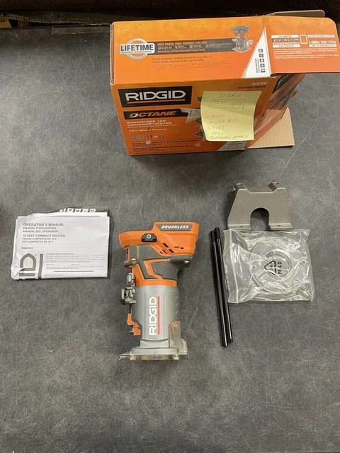 RIDGID R860443B 18V OCTANE Cordless Brushless Compact Router $79.99 ...