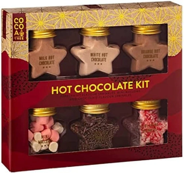 6PK HOT CHOCOLATE Stars Kit Tasty Selection Of Flavoured Hot Chocolate ...