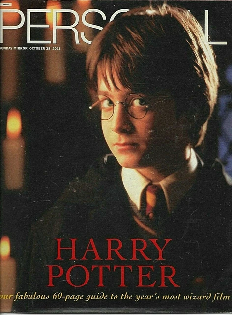 PERSONAL SUNDAY MIRROR Harry Potter Special Magazine/10/28/2001/Daniel ...