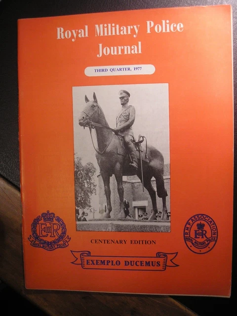 ROYAL MILITARY POLICE Centenary Journal 1977 British Army History RMP ...