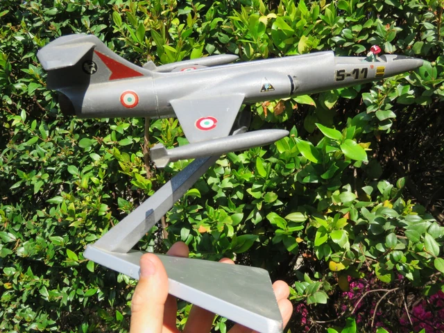MODELLO AEREO LOCKHEED F 104 Starfighter Alluminio 5° Stormo Caccia ...