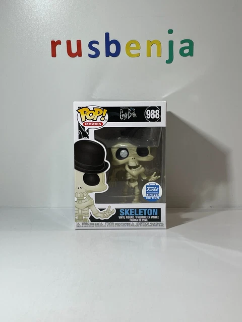 FUNKO POP! MOVIES Tim Burton's Corpse Bride Skeleton Limited Edition ...