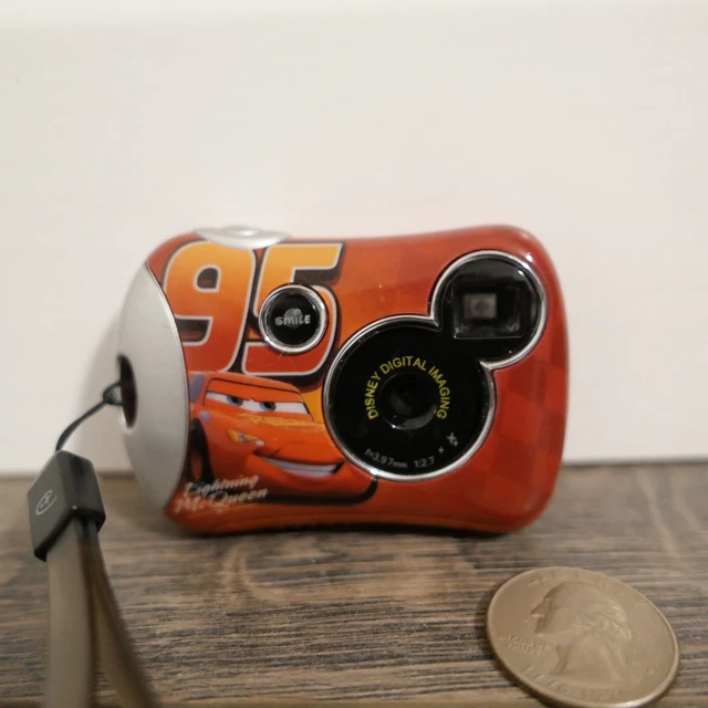 DISNEY PIXAR CARS Lightning McQueen Digital Imaging Camera Working Rare ...