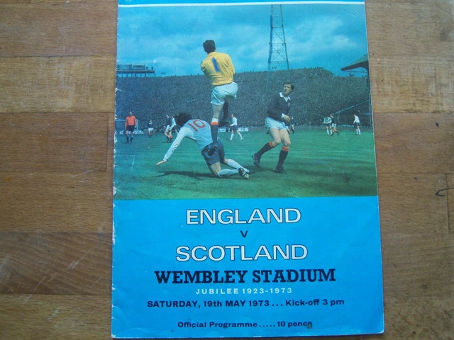 FAI BRITISH CHAMPIONSHIP Programme England V Scotland 1973 Wembley ...