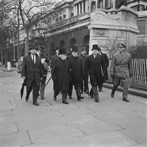 ISRAELI DELEGATION AT Churchill's Funeral 1960s OLD PHOTO $8.50 ...