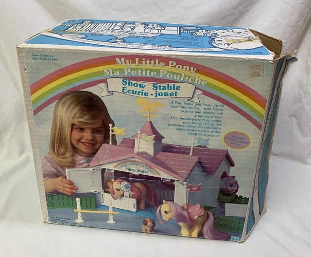 VINTAGE G1 MY Little Pony Show Stable Playset with Lemon Drop Canadian ...