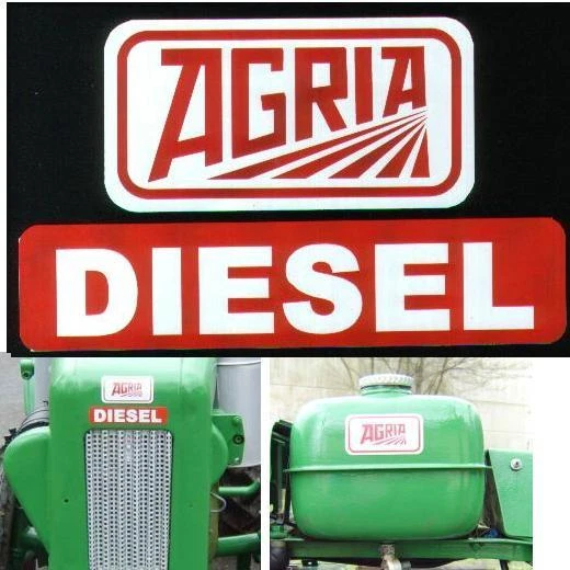 1 SATZ AGRIA Aufkleber Traktor 4800 4 teilig Einachser +Schaltschema ...