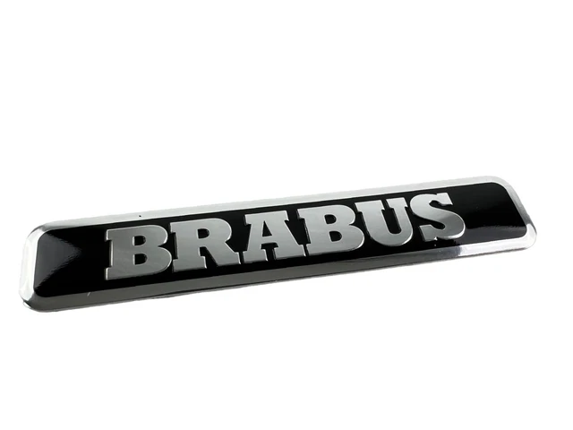 OEM BRABUS EMBLÈME Logo Auto-Adhésif Metall-Tec Sticker Original Noir ...