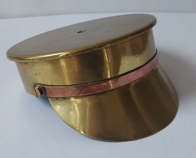 WW1 ERA TRENCH Art Military Officer’s Cap POLTE MAGDEBURG OCT 1915 £65. ...