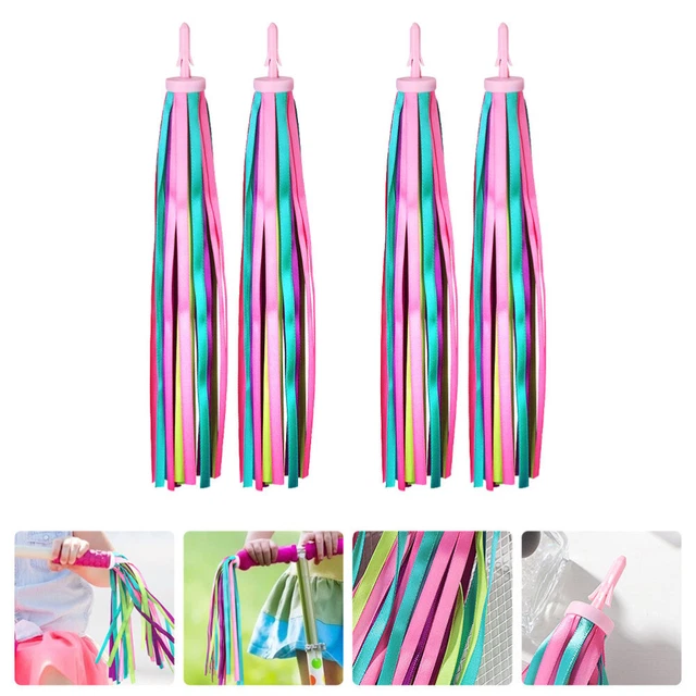 2 PAIRS BIKE Streamer Kids Ribbon Streamers Ribbons Girls Accessories £ ...